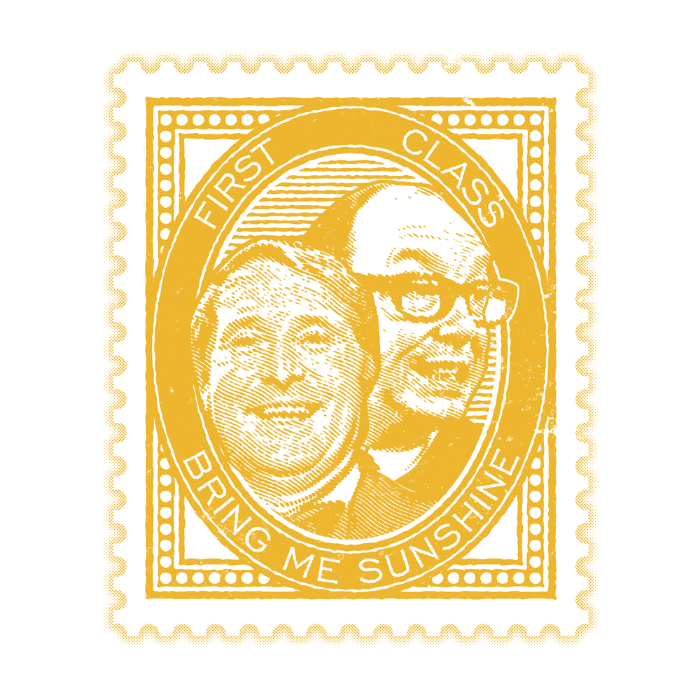Morecambe and Wise Stamp Print - Typaprint